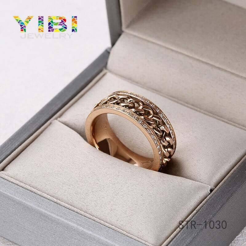 Stainless Steel Cowboy Chain Ring | Jewelry Manufacturer China